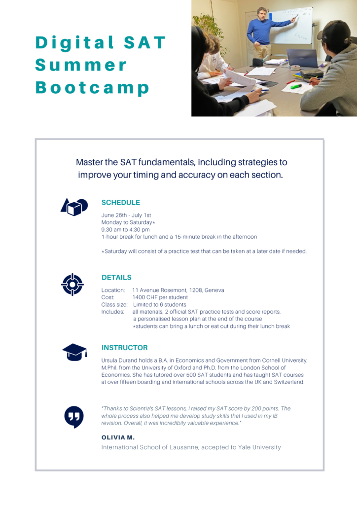 2023 SAT Summer Bootcamp